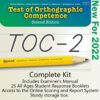 Test of Orthographic Competence Second Edition - TOC-2